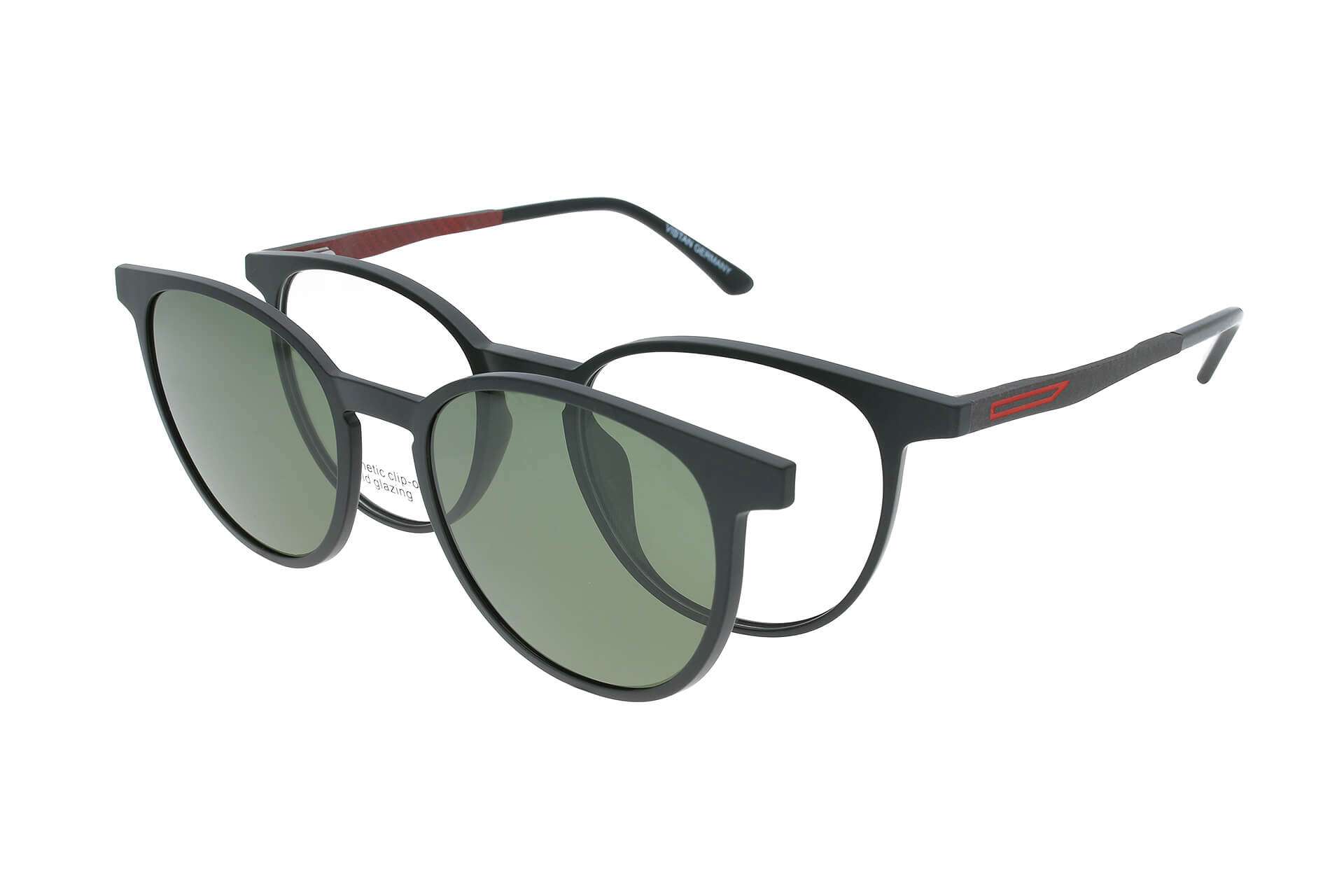 Vistan Brille mit polarisiertem Magnet Sonnenclip • 4553-2